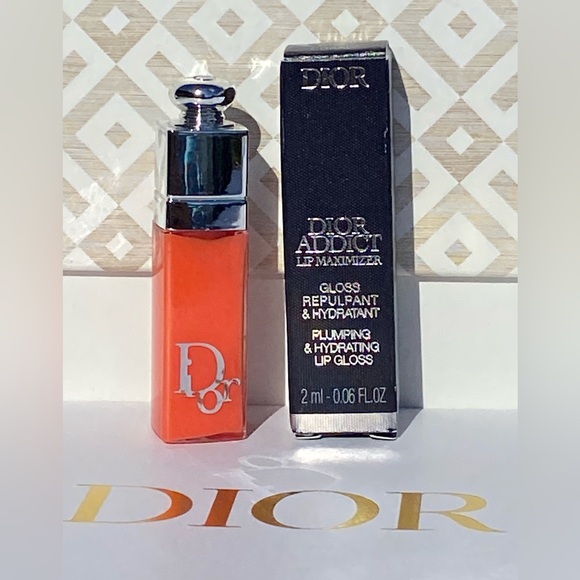 Dior | Makeup | Dior Addict Lip Maximizer Mini Gloss In 04 Coral | Poshmark